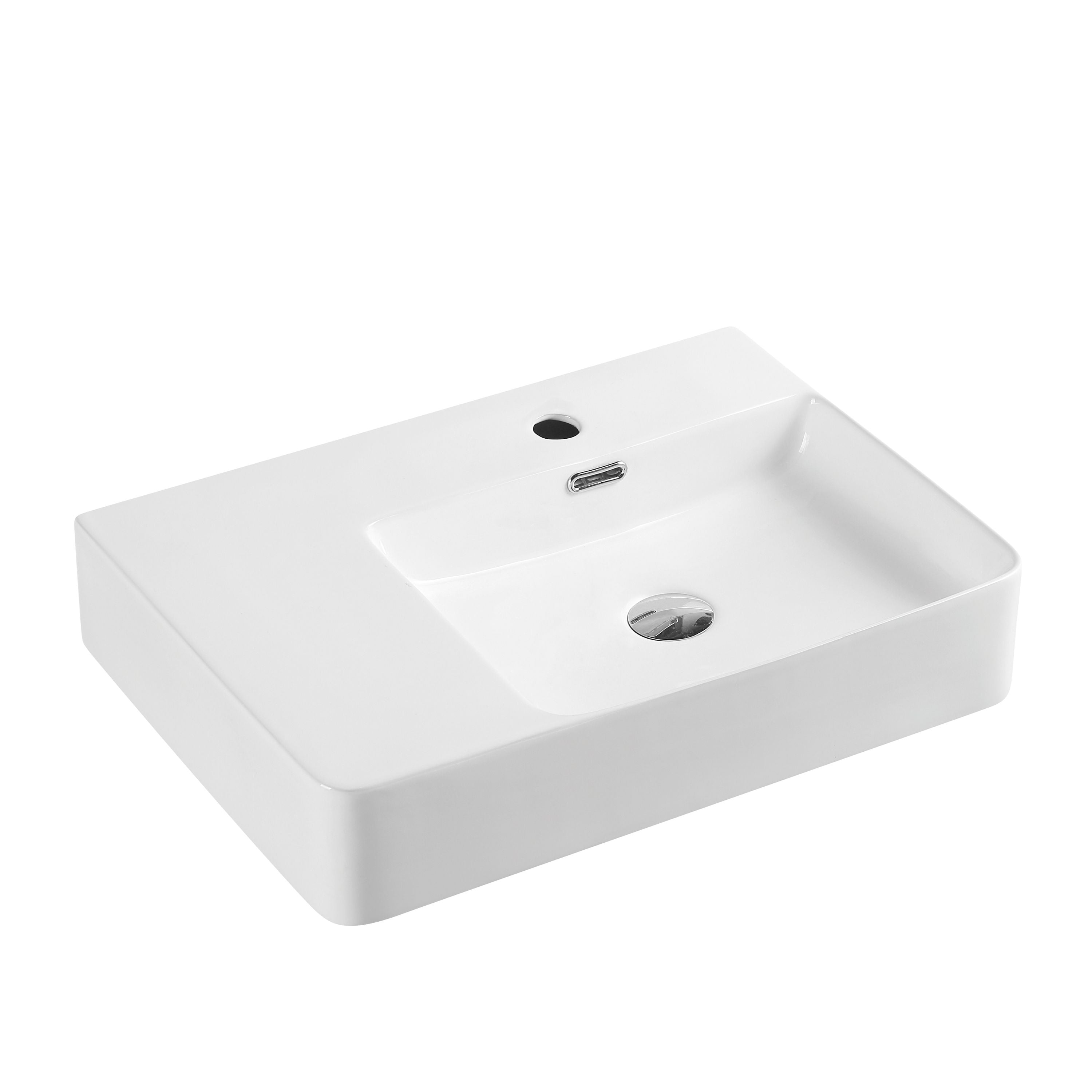 Vento 60ML Wall-Hung Rectangular Basin – Mercio