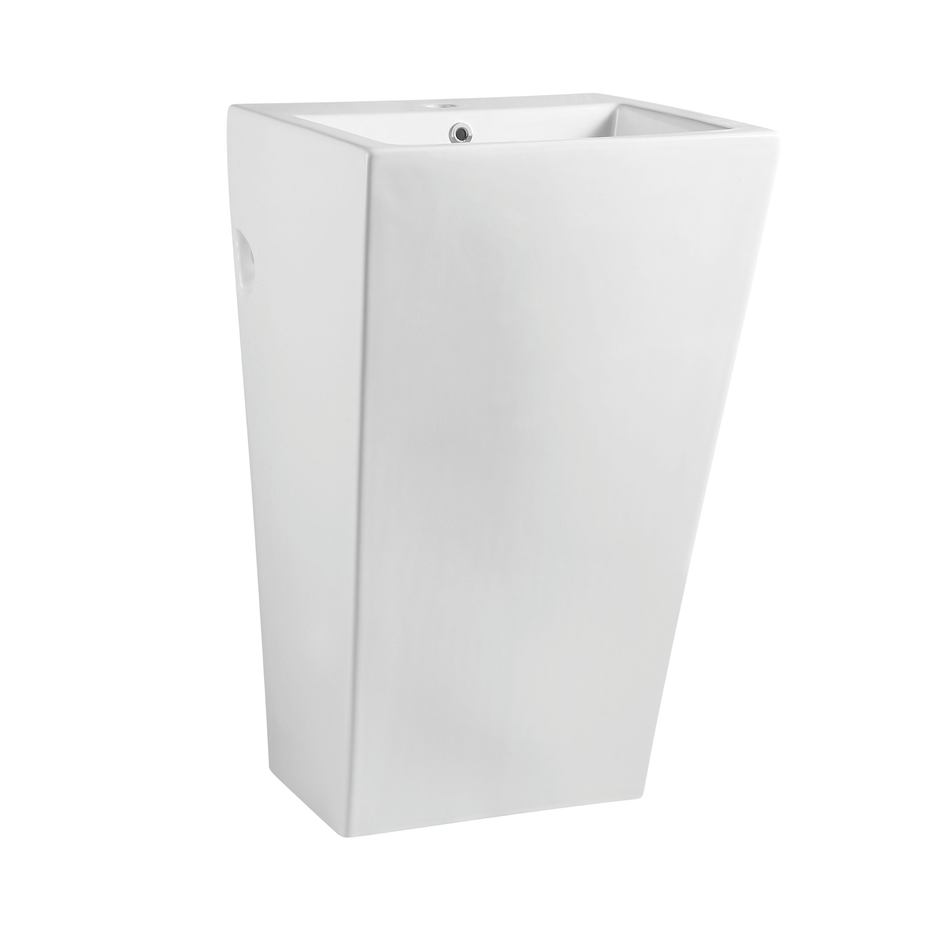Zento 51 Freestanding Rectangular Pedestal Basin – Mercio