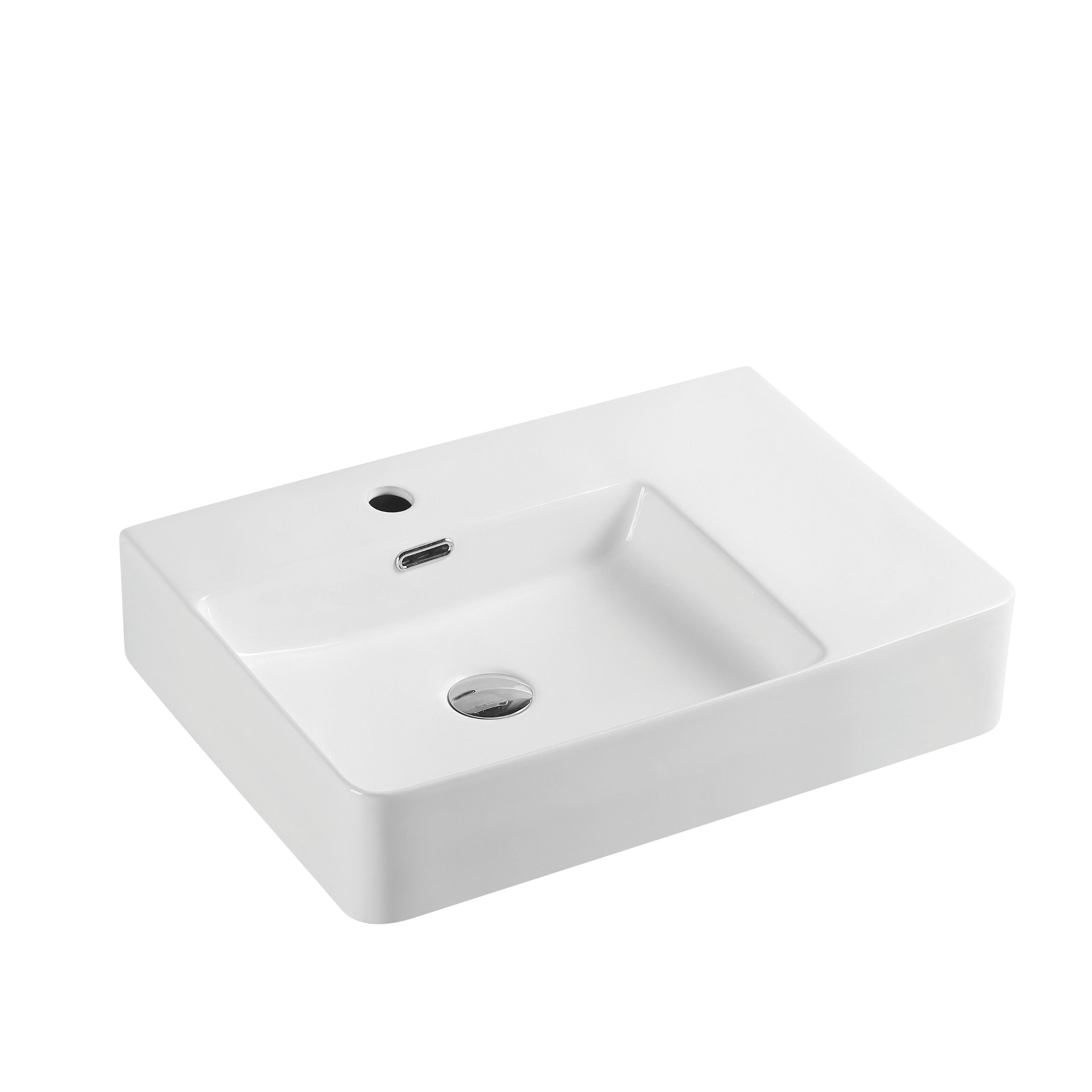 Vento 60MR Wall-Hung Rectangular Basin – Mercio